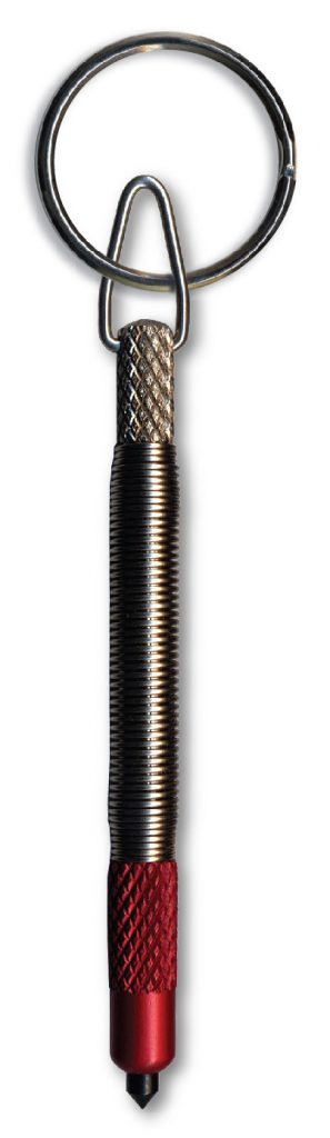 ZT57K-RED Key Ring Window Punch 5.25″ – Red – Zak Tools